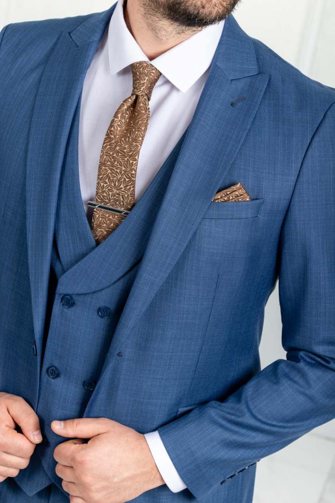 Ανδρικό Κοστούμι Gurkha Μπλέ Ραφ 8150 - Prince Stores