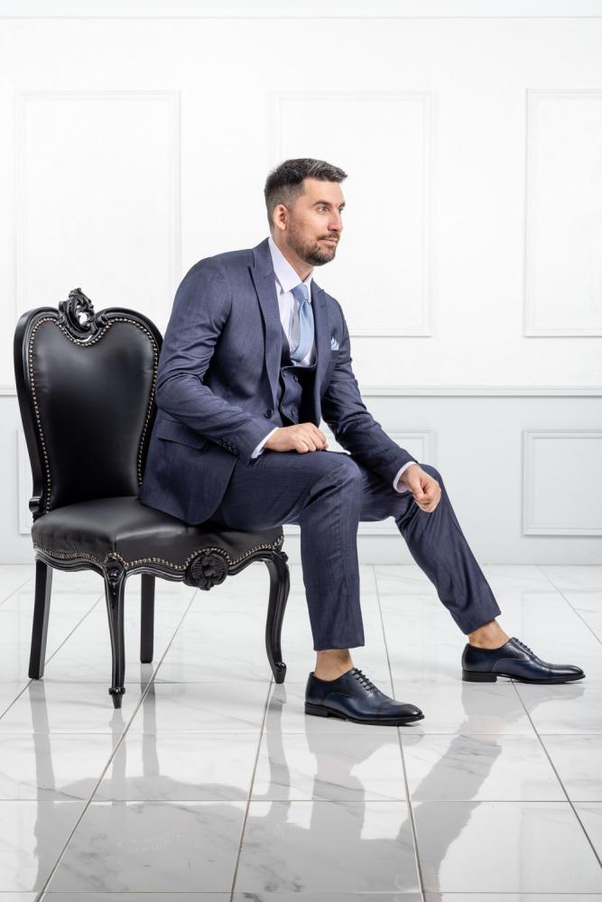 Ανδρικό Κοστούμι Μπλέ Ραφ 9840 - Prince Stores